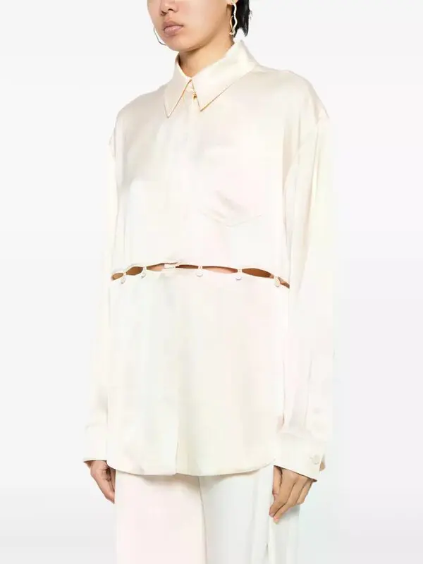 Nanushka Maxon Satin Blouse