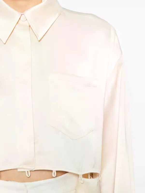 Nanushka Maxon Satin Blouse