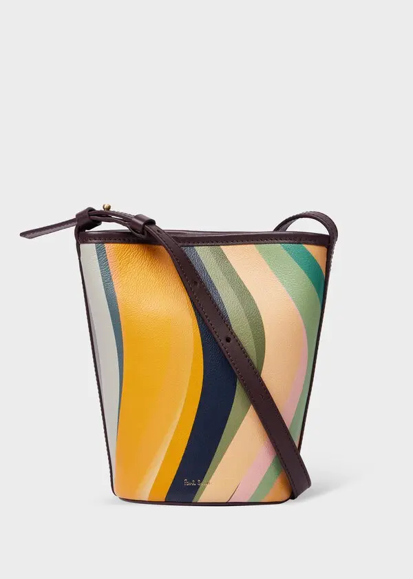 Paul Smith Leather 'swirl' Bucket Bag