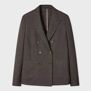 Paul Smith Wool Houndstooth Double Breasted Blazer