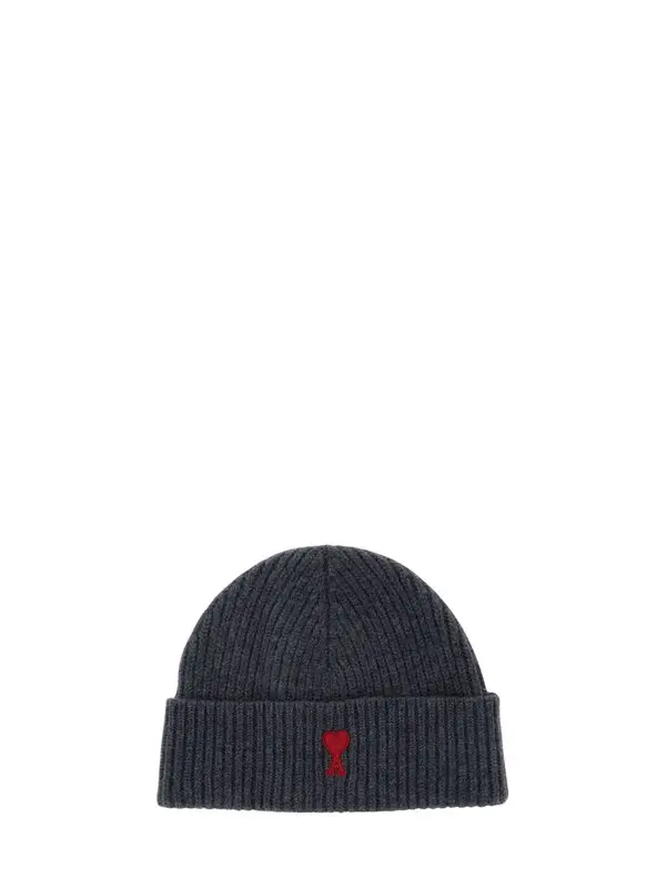 Ami Wool Beanie - Grey