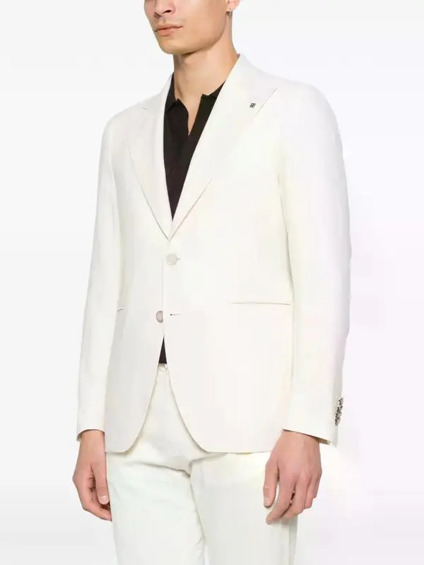 Tagliatore Brooch-detail Blazer - Yellow