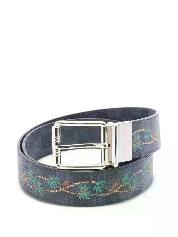 LOUIS VUITTON 2018 Damier Cobalt Jungle Belt - Blue