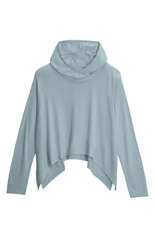 FREE FLY Lightweight Crop Hoodie - Ocean Mist