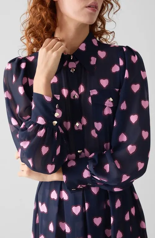 LK BENNETT Cody Long Sleeve Shirtdress