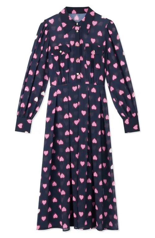 LK BENNETT Cody Long Sleeve Shirtdress