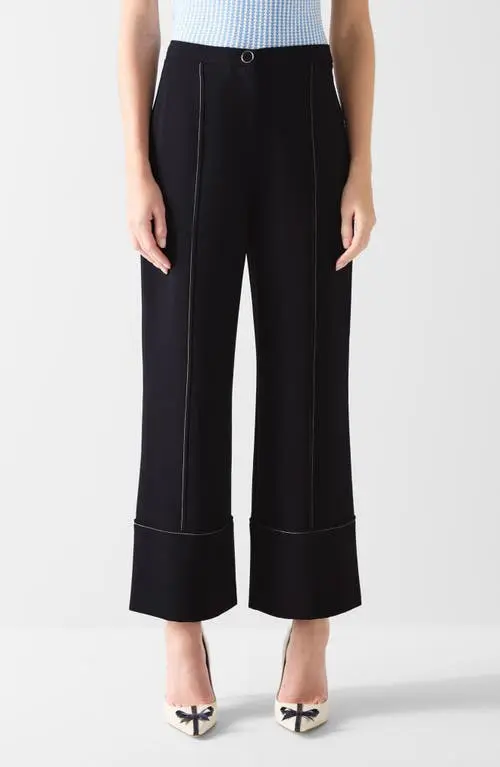 LK BENNETT Eugine Crop Wide Leg Pants