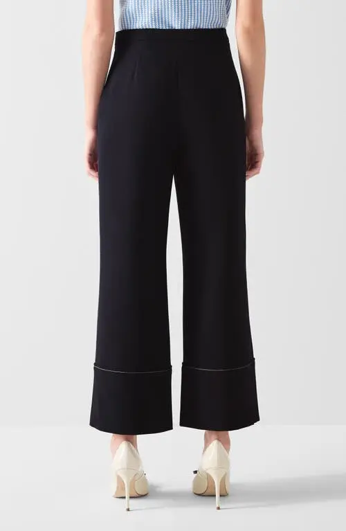 LK BENNETT Eugine Crop Wide Leg Pants