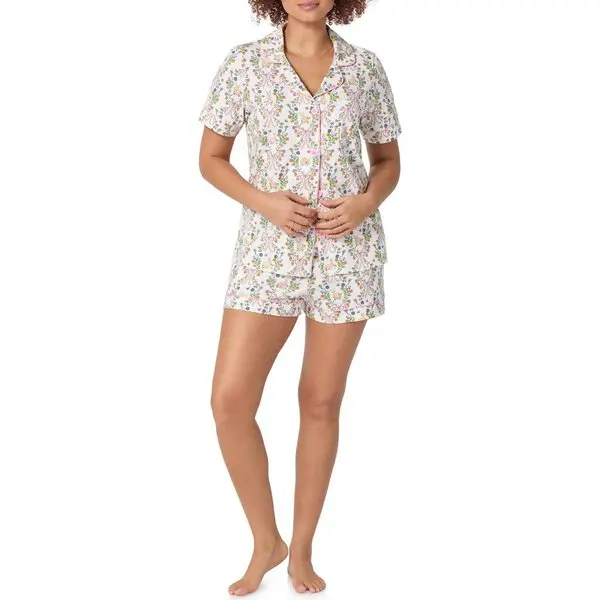 BEDHEAD PAJAMAS Stretch Cotton Jersey Pajamas - Bunny Blooms