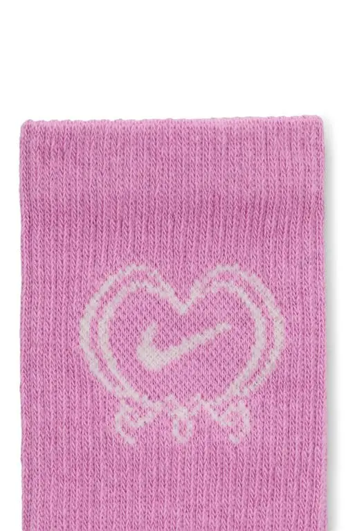 Nike Cushioned Crew Socks - Light Magenta/sail