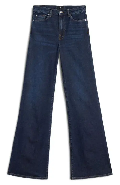 7 For All Mankind Modern Dojo High-waist Flare Jeans - Bluecrest