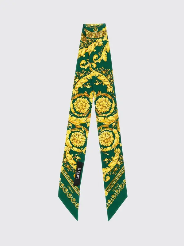 Versace Printed Neck Scarf - Ruby