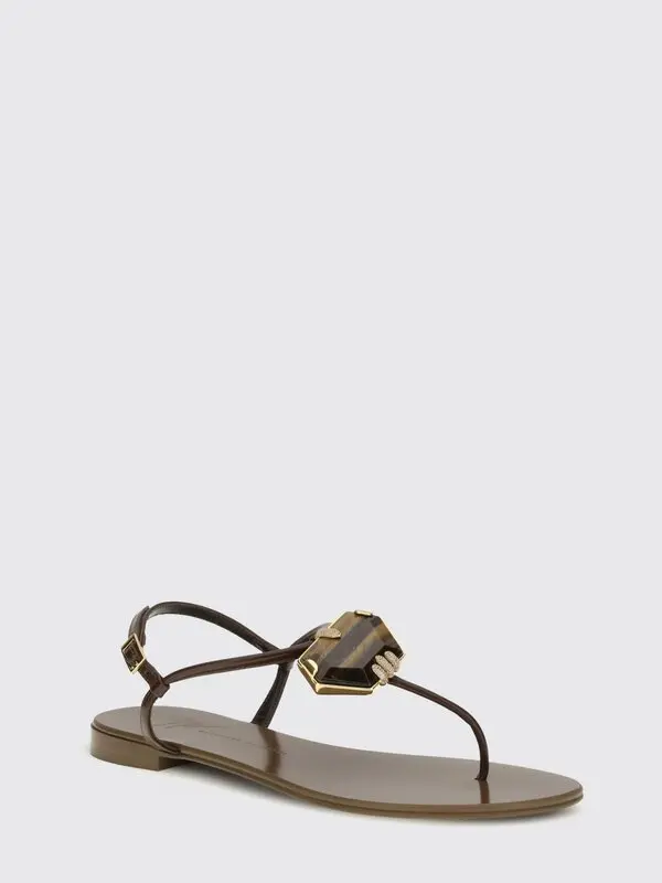 GIUSEPPE ZANOTTI Embellished Heeled Sandal - Dark