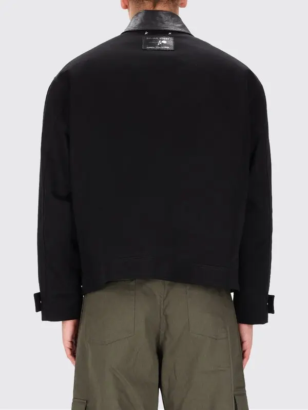 GOLDEN GOOSE Jacket With Leather Collar - Black