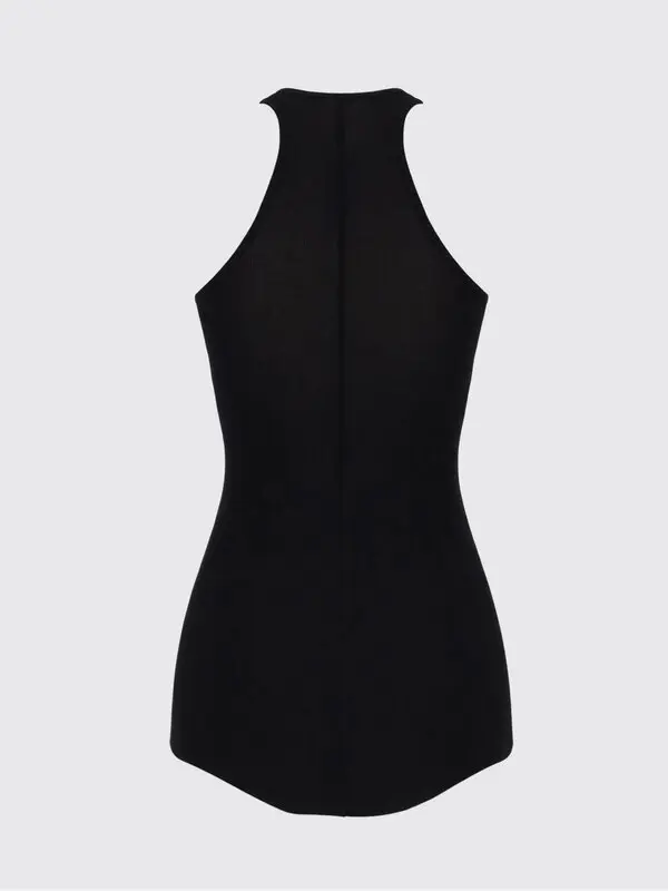 Rick Owens Ribbed Halter Neck T-shirt - Black