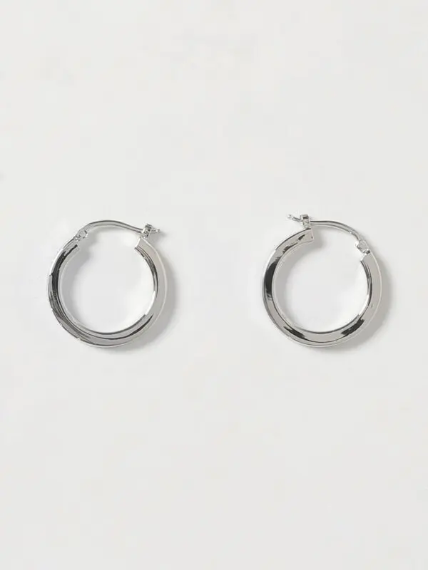 MAISON MARGIELA Tone Hoop Earrings - Silver