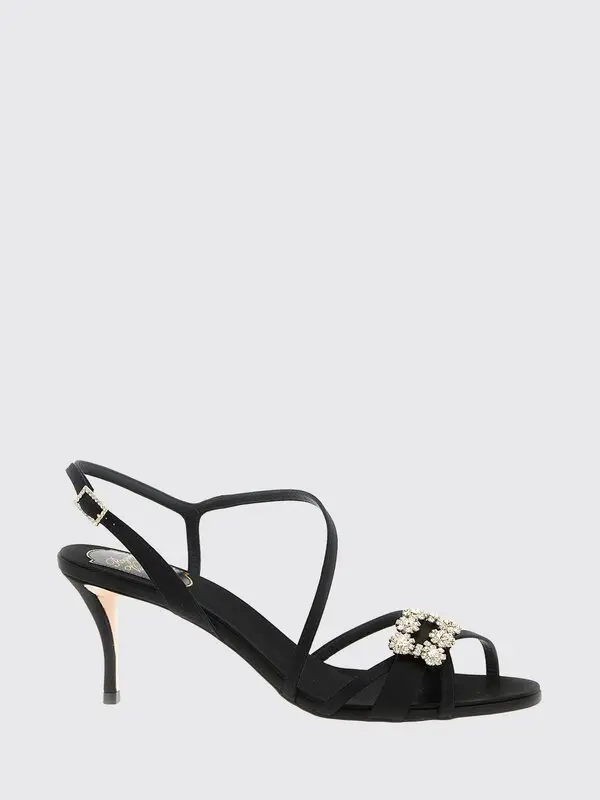 ROGER VIVIER Embellished Heeled Sandals - Black