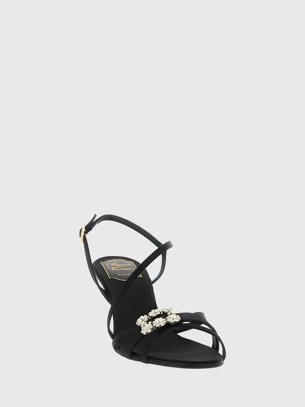 ROGER VIVIER Embellished Heeled Sandals - Black