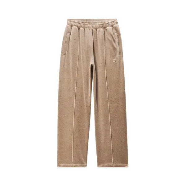 Alexander Wang Allover Hotfix Relaxed Pant - Tan