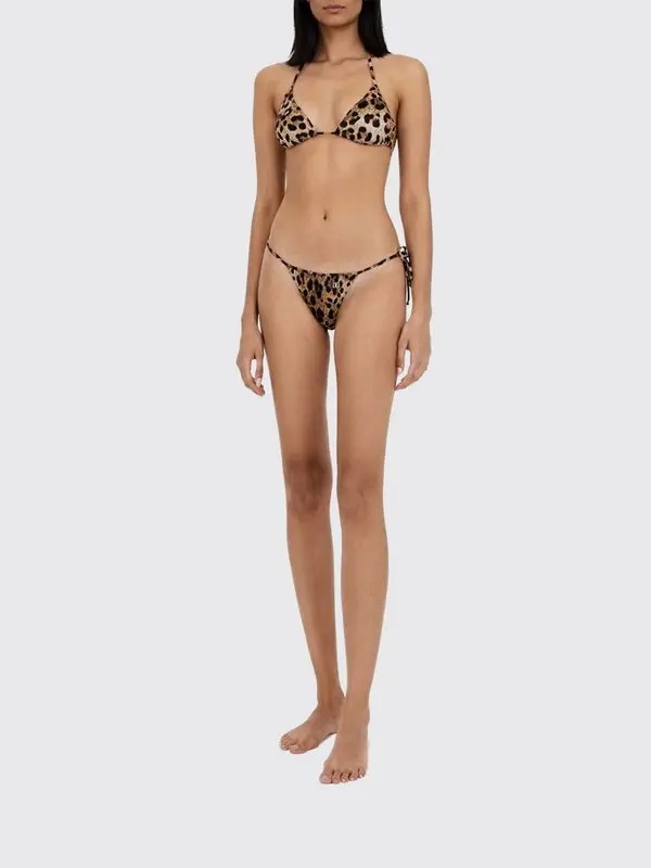 Dolce & Gabbana Leopard Print Bikini - Brown