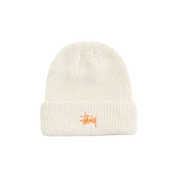 StÜssy Basic Cuff Beanie - White