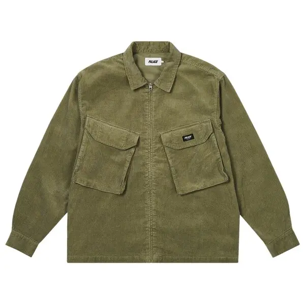 PALACE Cord Pdu Overshirt - Green