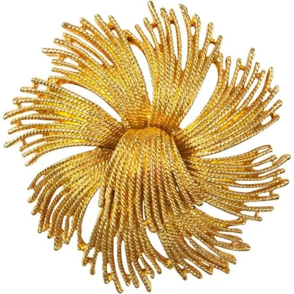 SUSAN CAPLAN 1960s Vintage Starburst Brooch - Monet Cordelia
