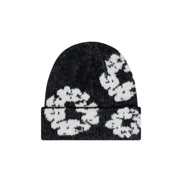 DENIM TEARS Cotton Wreath Beanie - Black