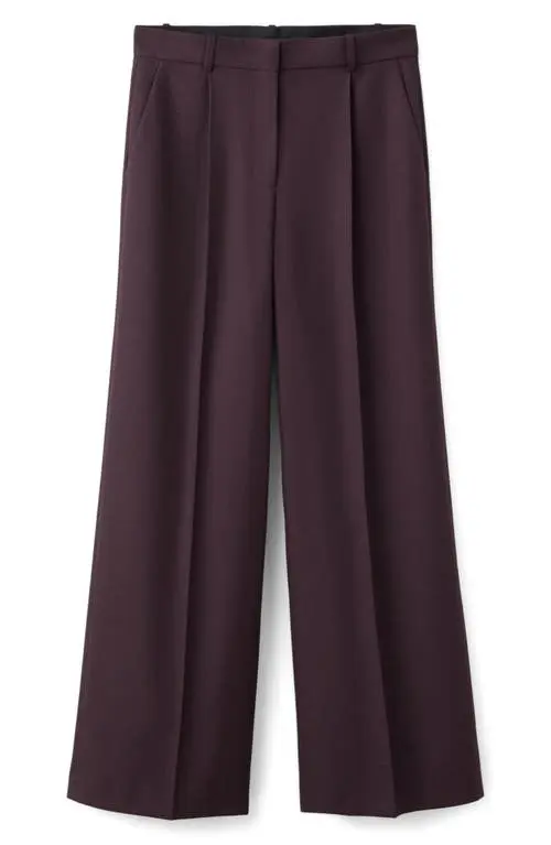 Mango Seamed Wide Leg Pants