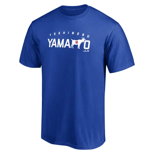 BREAKINGT Yoshinobu Yamamoto Los Angeles Dodgers Goat T-shirt - Royal