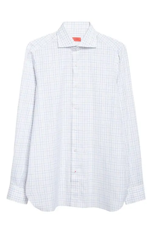 Isaia Check Button-up Shirt - White Multi