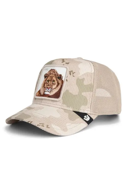 GOORIN BROS King Lion Camo Trucker Hat - Biscuit