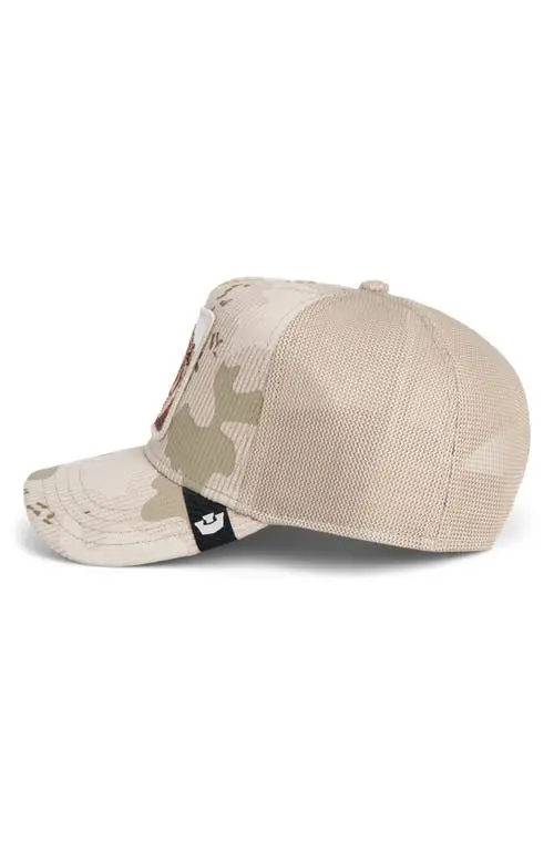 GOORIN BROS King Lion Camo Trucker Hat - Biscuit