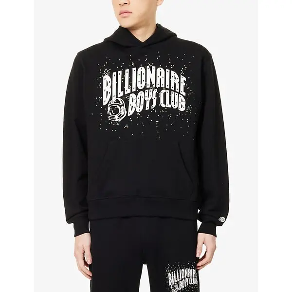BILLIONAIRE BOYS CLUB Embellished Arch Logo Popover Hoodie