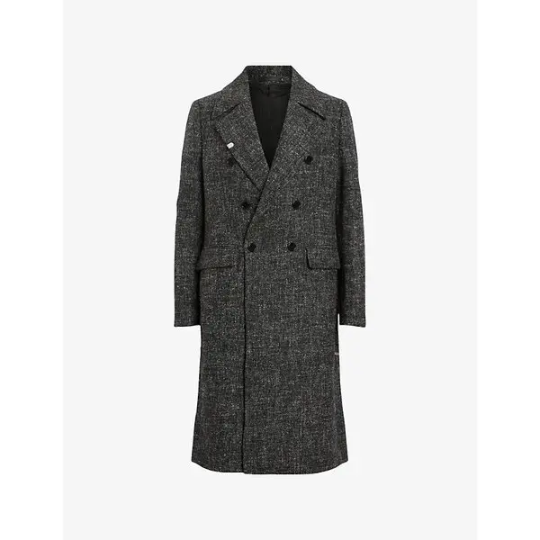 ALLSAINTS Lincoln Double-breasted Wool-blend Coat