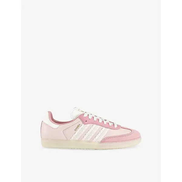 Adidas Samba Og Leather Trainers - Wonder Quartz Offwhite W