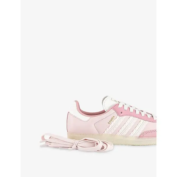 Adidas Samba Og Leather Trainers - Wonder Quartz Offwhite W