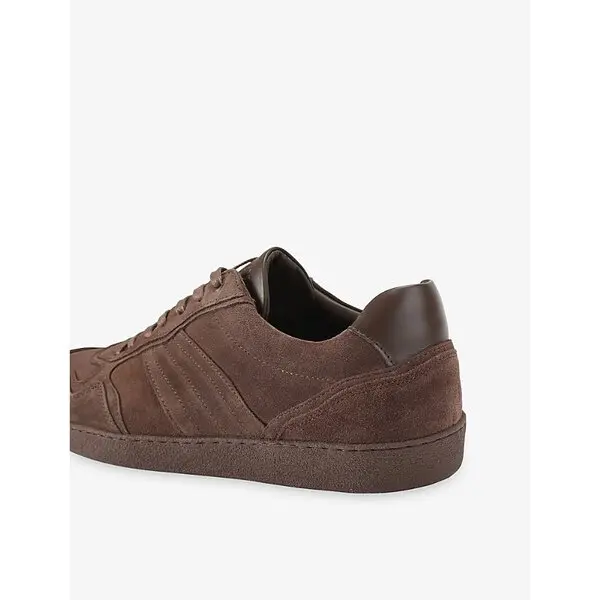 Kurt Geiger Lloyd Drench Suede Trainers - Brown