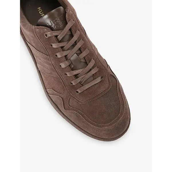 Kurt Geiger Lloyd Drench Suede Trainers - Brown