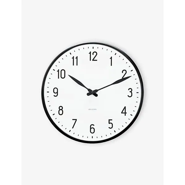 ARNE JACOBSEN Station Wall Clock 29cm - White
