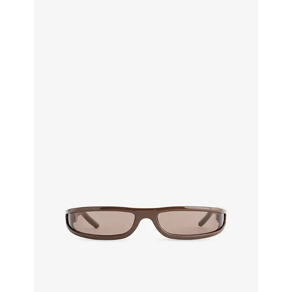 Rick Owens Fog Nylon Sunglasses - Brown Temple/brown Lens