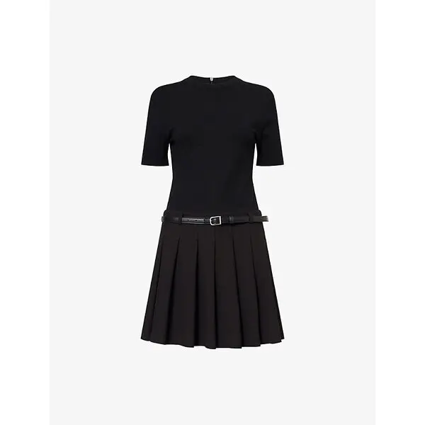 Simkhai Abbie Pleated Mini Dress