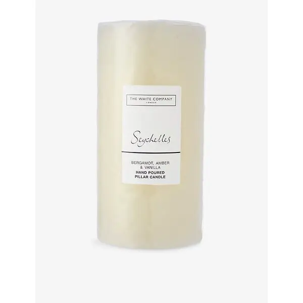 THE WHITE COMPANY Seychelles Scented Pillar Candle - No Colour