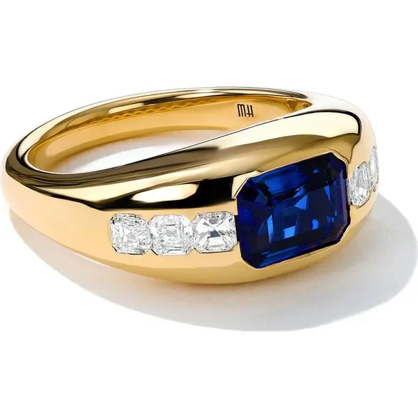 MARK HENRY 18k Gold And Diamond Ring - Sapphire