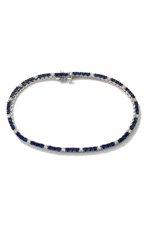 MARK HENRY Diamond And Tennis Bracelet - Sapphire