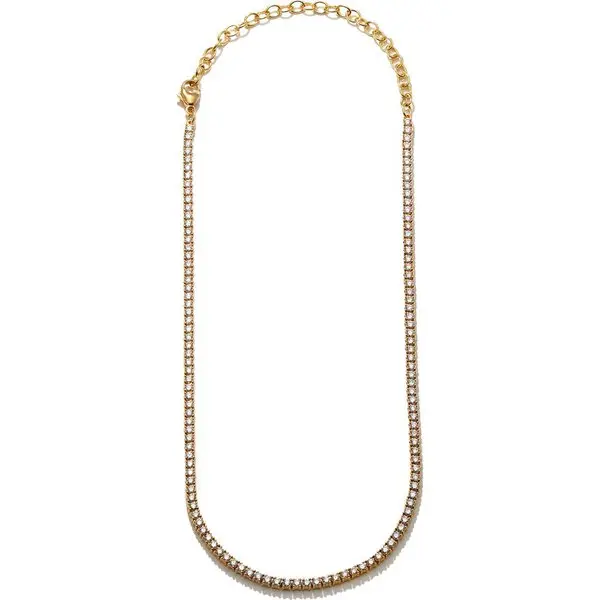 MARK HENRY Single Thread Diamond Tennis Necklace - Gold/diamond