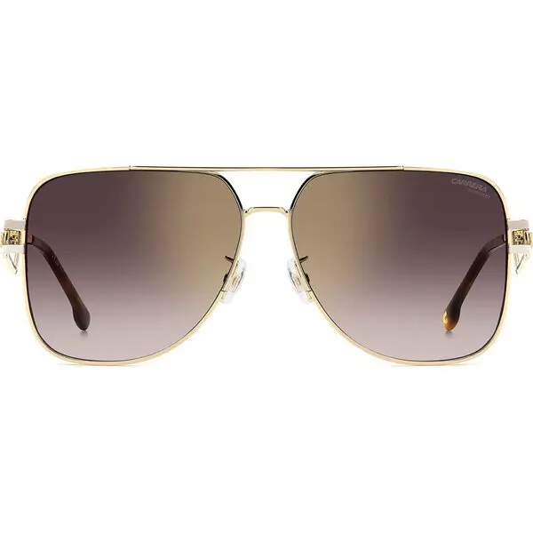 Carrera Eyewear Oversized Square Sunglasses - Gold Beige Havana/gdsp Bursf