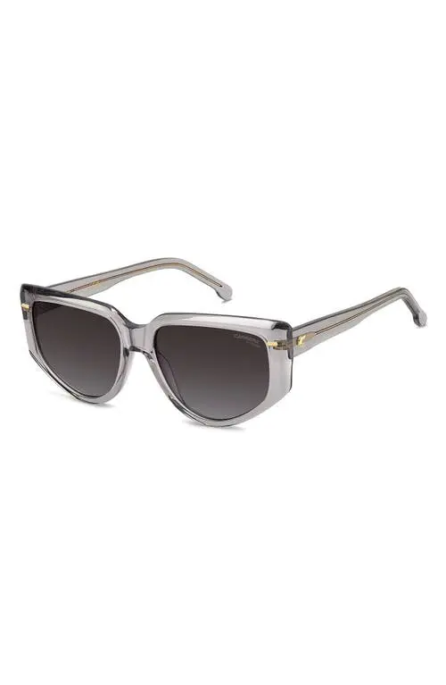 Carrera Eyewear 57mm Rectangular Sunglasses - Grey/dark Grey