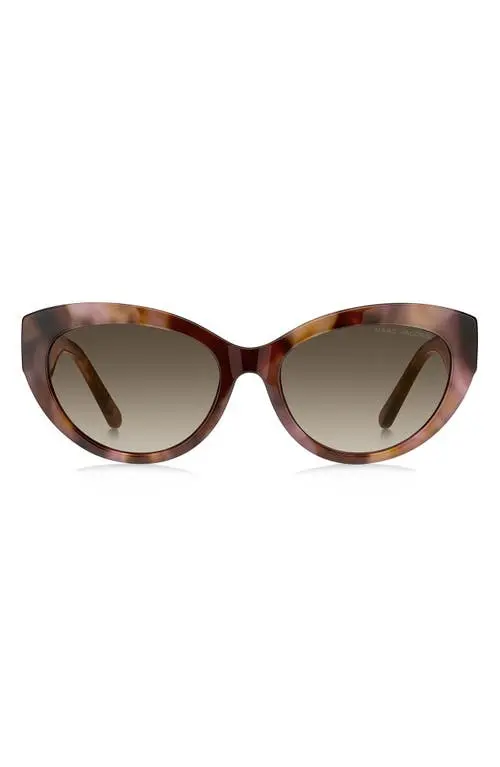 Marc Jacobs 54mm Cat-eye Sunglasses - Brown Pink Havana/brown