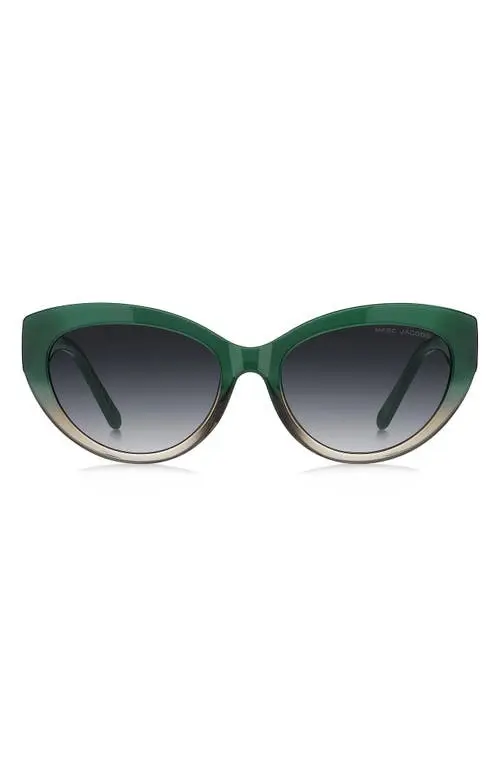 Marc Jacobs 54mm Cat-eye Sunglasses - Green Brown/dark Grey